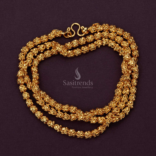One Gram Micro Gold Plated Guaranteed Chains – Sasitrends