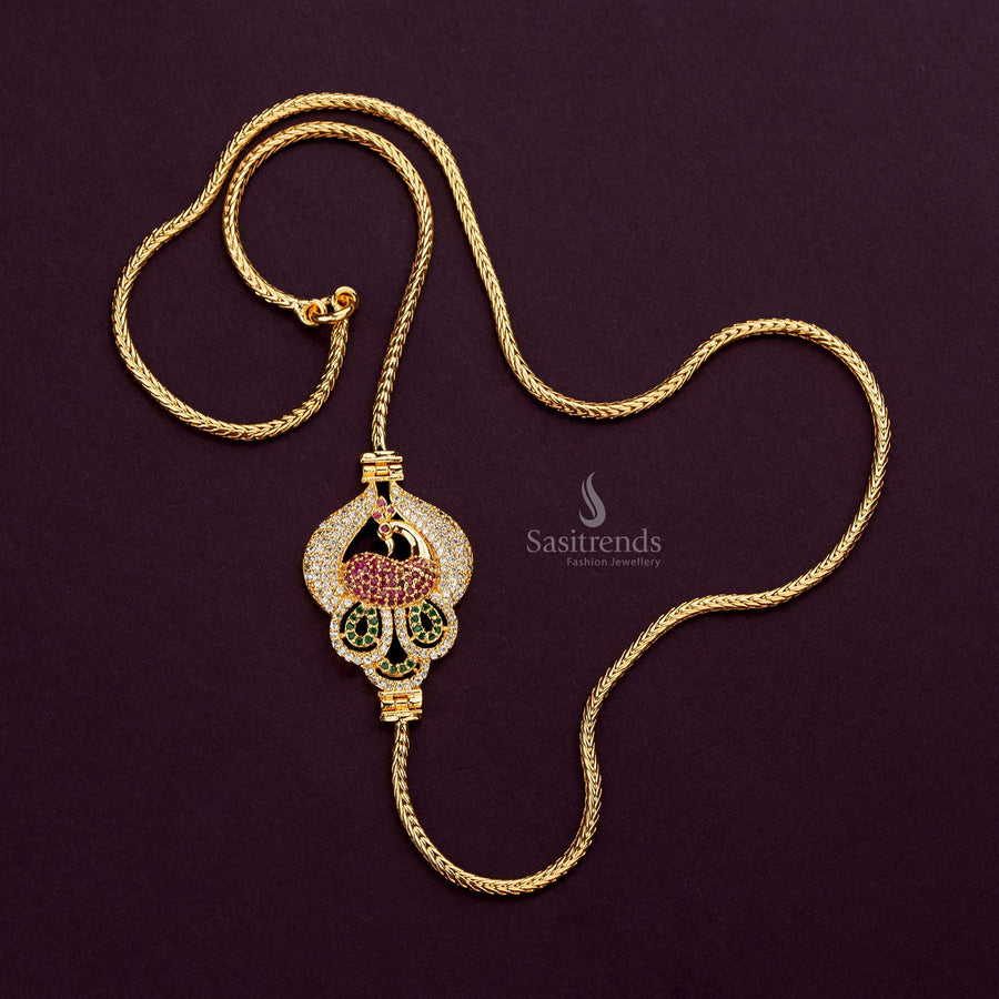 One Gram Micro Gold Plated Guaranteed Mugappu Chains – Sasitrends