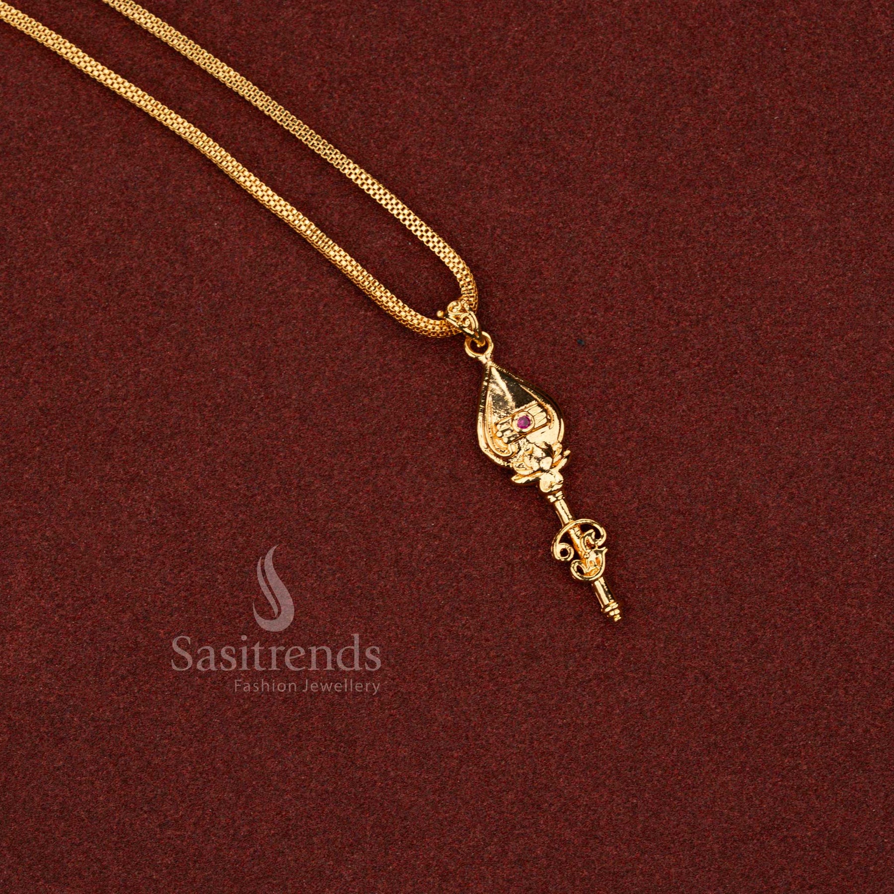 Guaranteed 24K Micro Gold Plated vel drop pendant Chain – Sasitrends