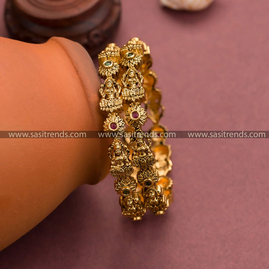 Premium Temple Bangles – Sasitrends